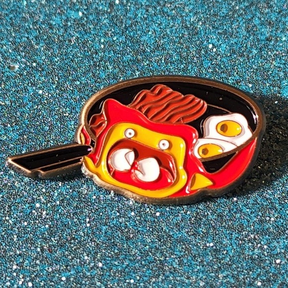 Boutique | Jewelry | 32 Calcifer Bacon Eggs Eating Shells Frying Pan ...